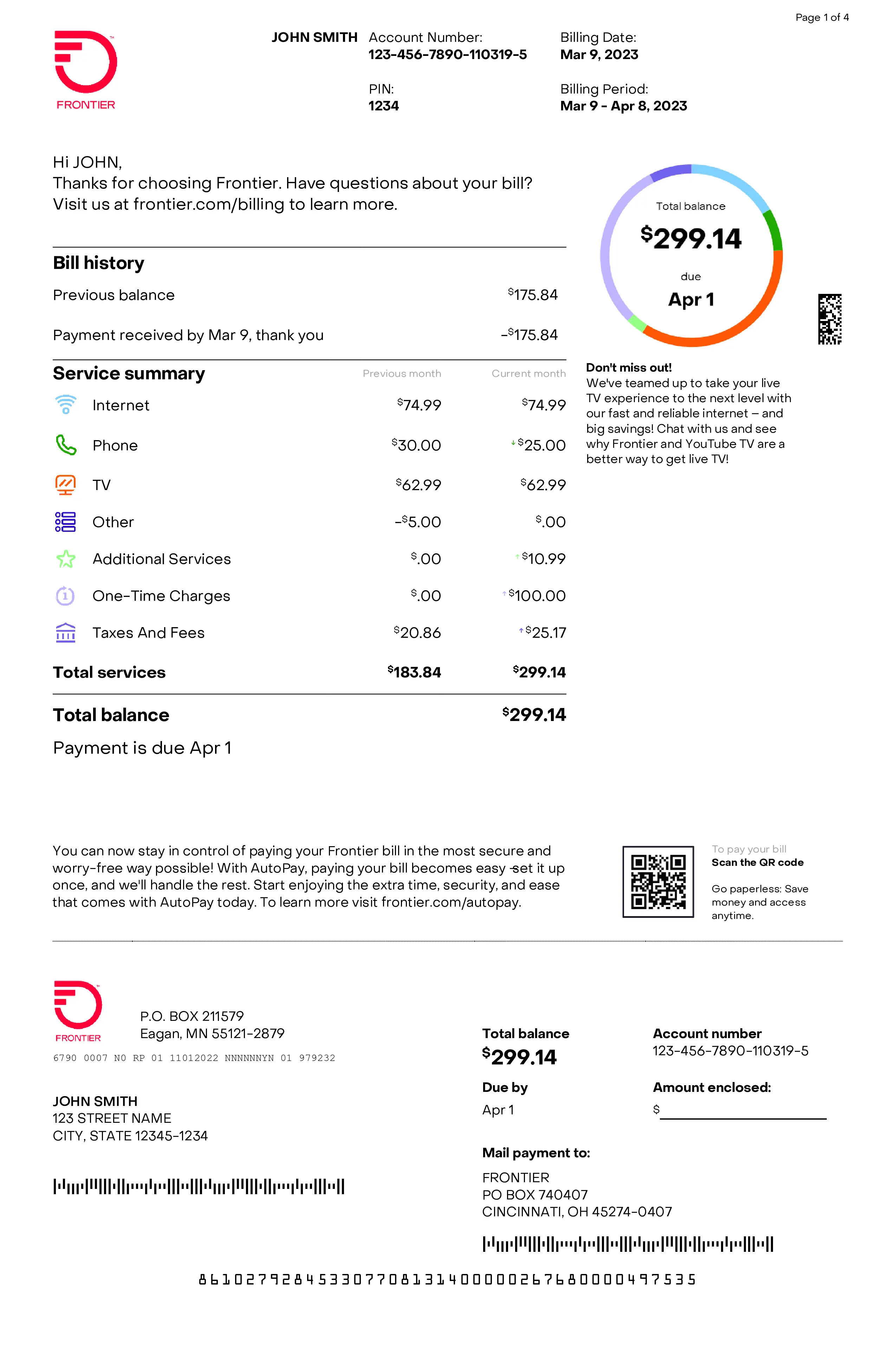How to Read and Understand Your Frontier Bill | Frontier